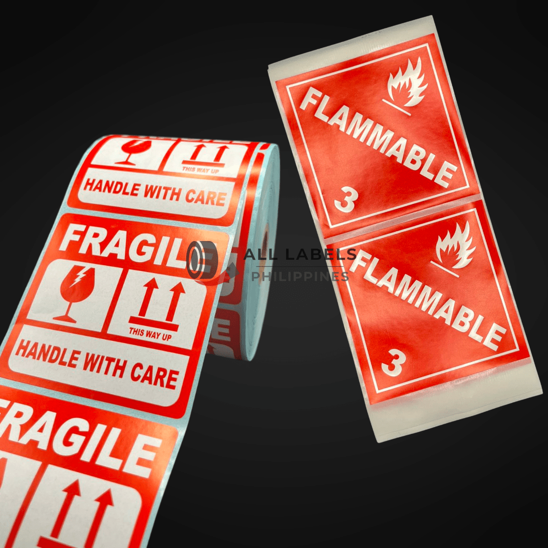 Fragile & Flammable Label Stickers - All Labels Philippines